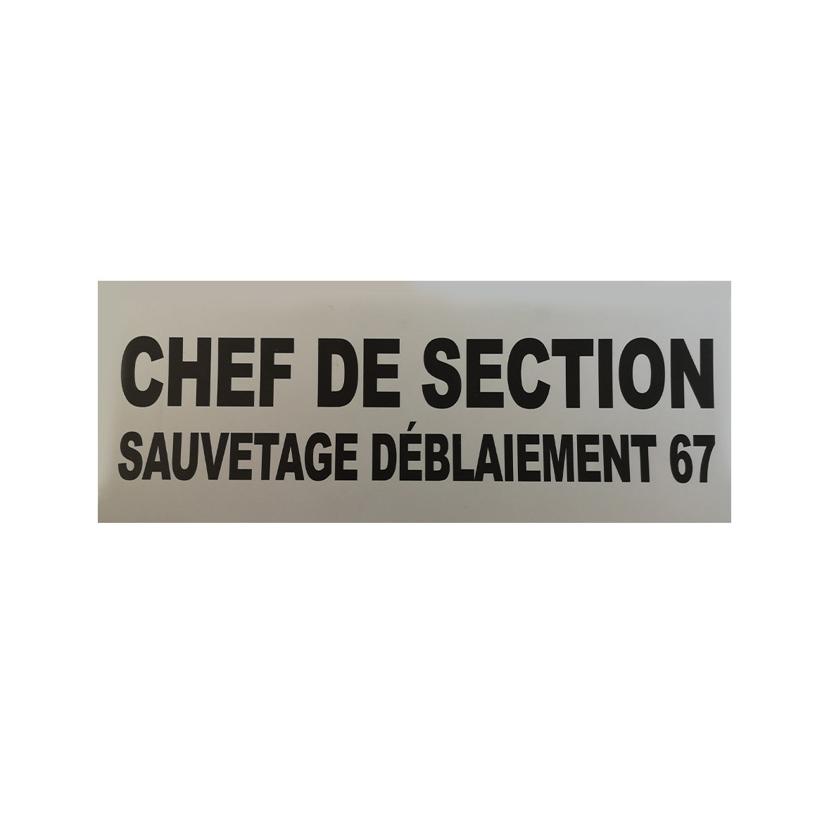 Bib + chest band for rescue and clearance section chief