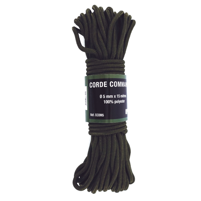 Corda commando verde da 5 mm di diametro - Patrol Equipement
