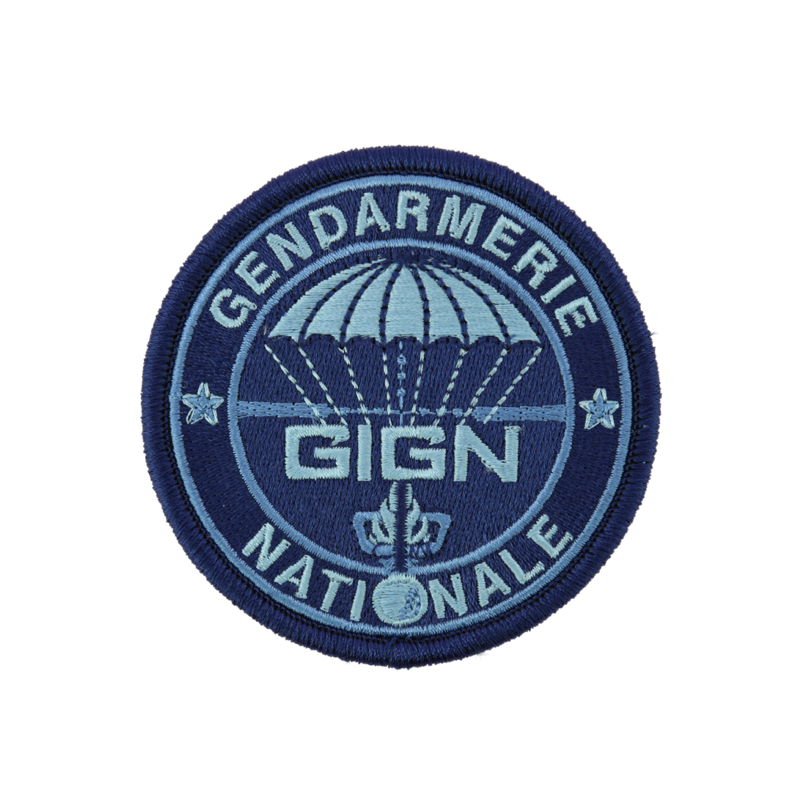 Patch GIGN rotondo a bassa visibilità blu - DMB