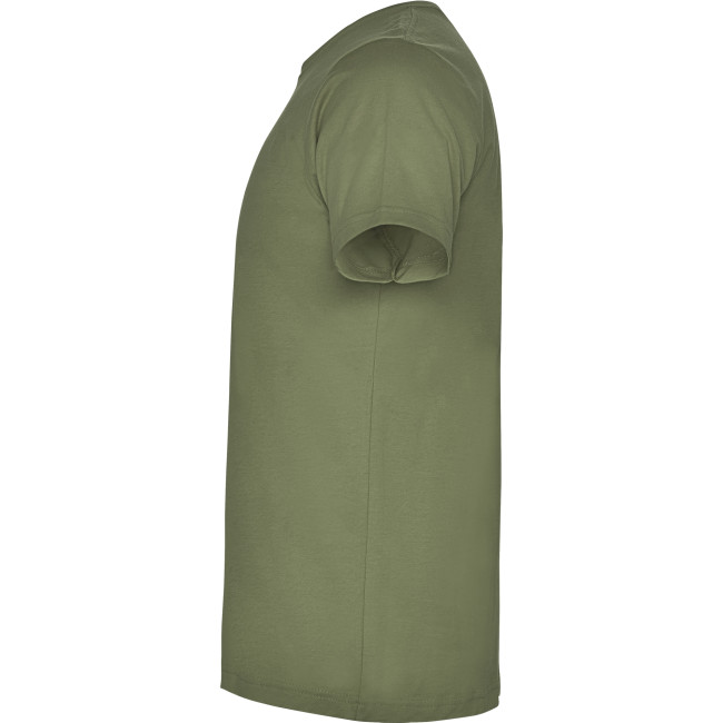 Khaki t-shirt with Marine Commandos logo on the chest - Army Design