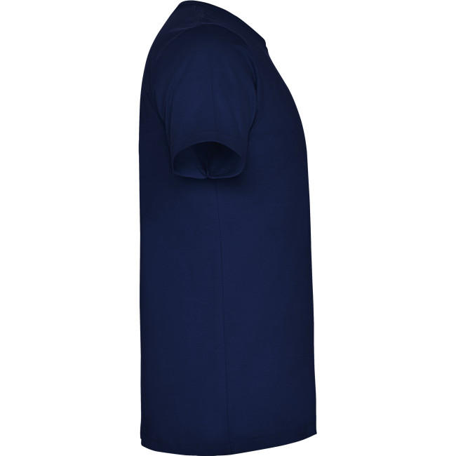 Navy T-shirt with white Punisher logo on heart side - Army Design