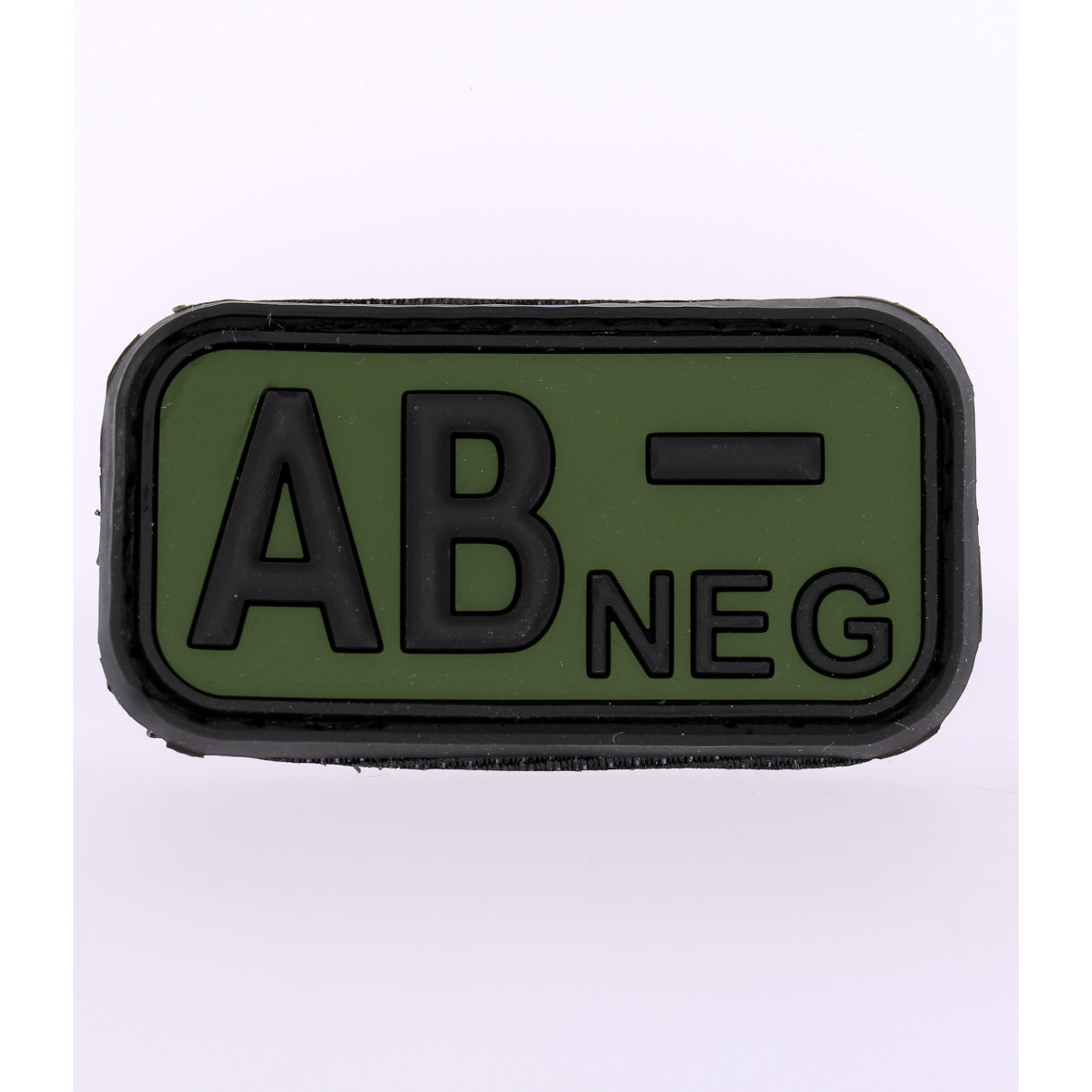 Khaki rubber blood type patch AB-