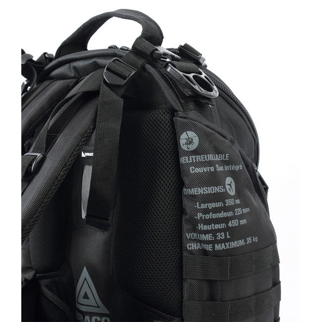Sac à dos 35L Full Black BRACO de la marque Dimatex