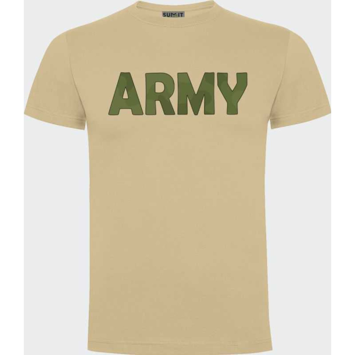 Tee-shirt coyote avec logo Army Camo Vert - Army Design