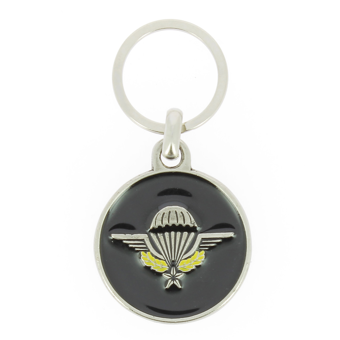 Airborne Troops Black Keychain - Army Design