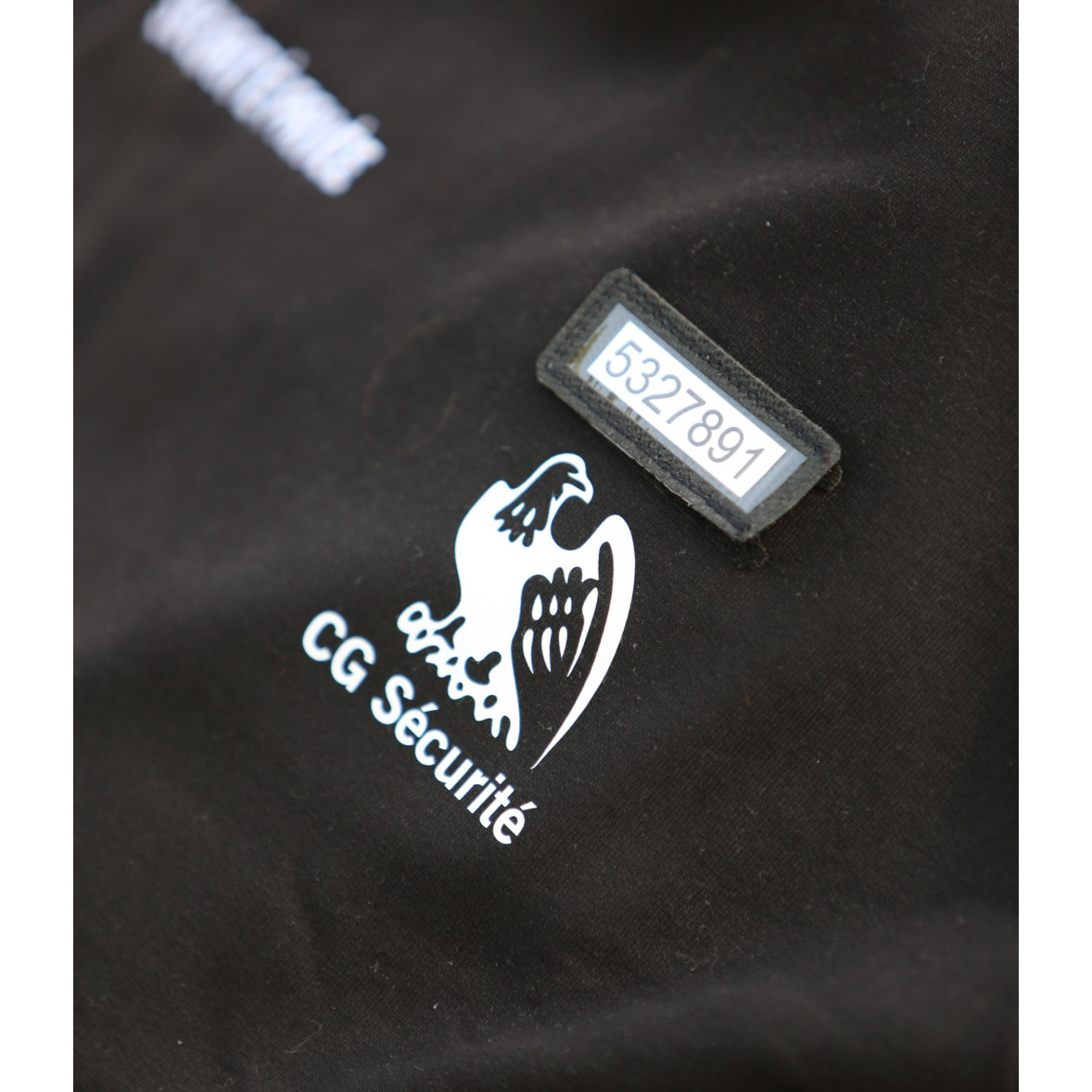 Black Security Cotton Polo Shirt with ID Window for Embroidery - CityGuard