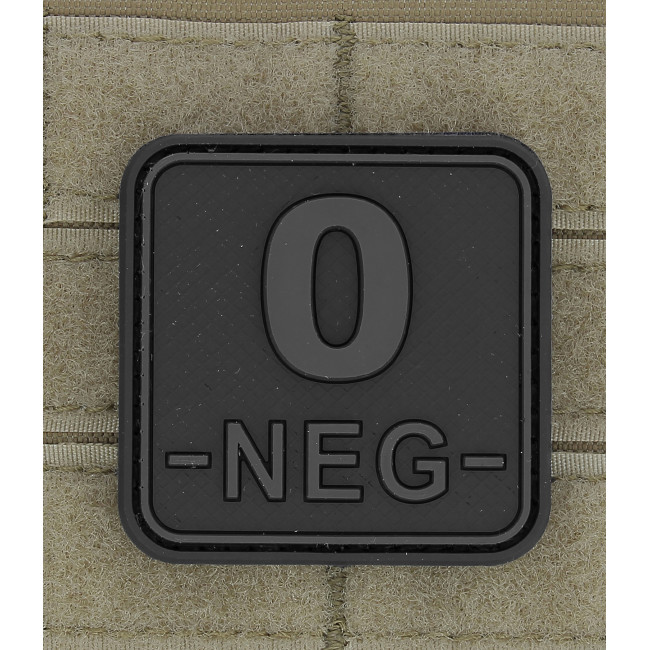 Parche cuadrado grupo sanguíneo O negativo blackops - JTG