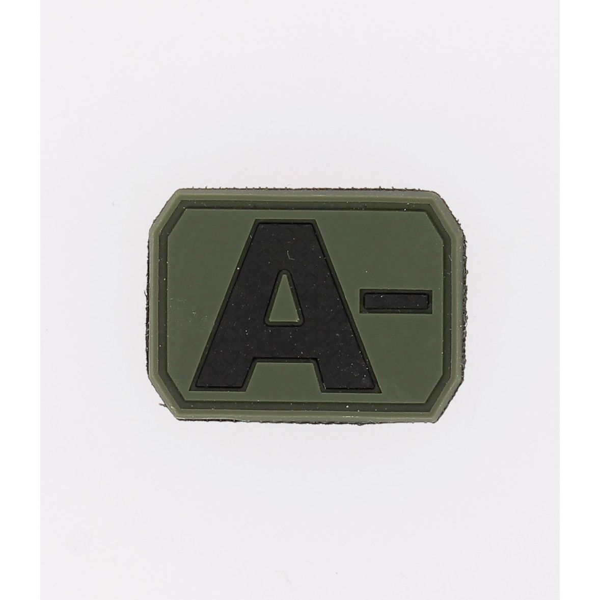 Olive green A- blood type patch by Kombat Tactical