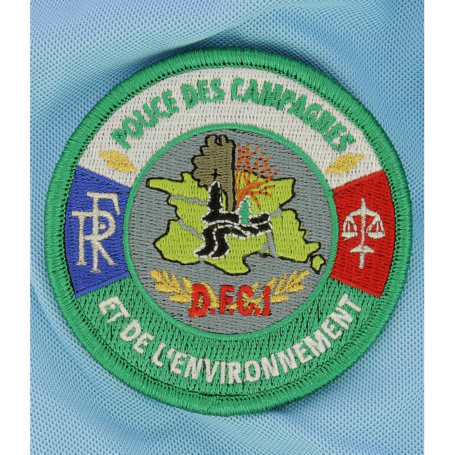 Écusson de bras sur velcro forme ronde Police des campagnes - DMB Products