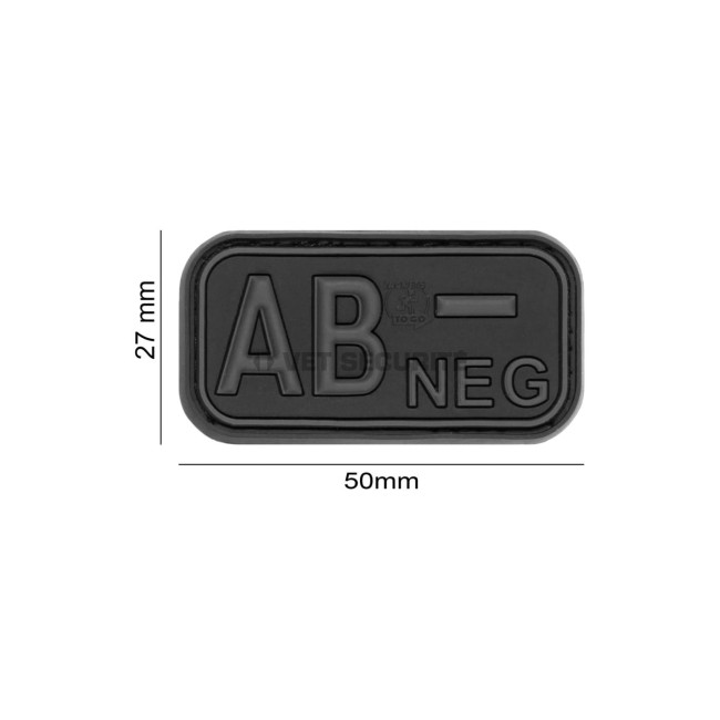 AB- Blackops Rubber Blood Type Patch - JTG