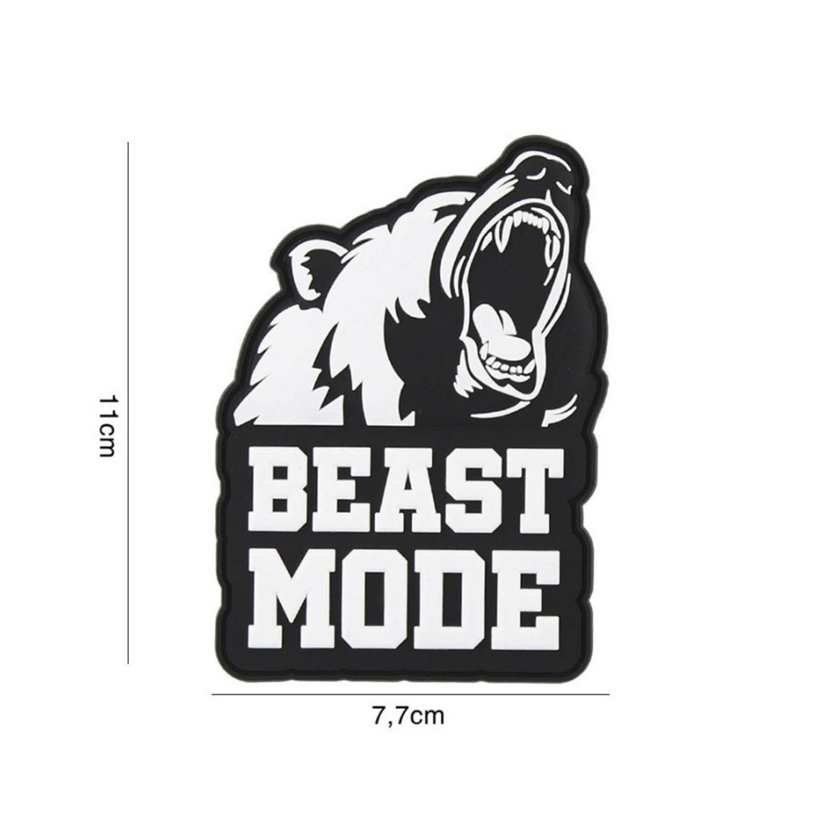 Patch 3D PVC Beast mode noir - 101 Inc