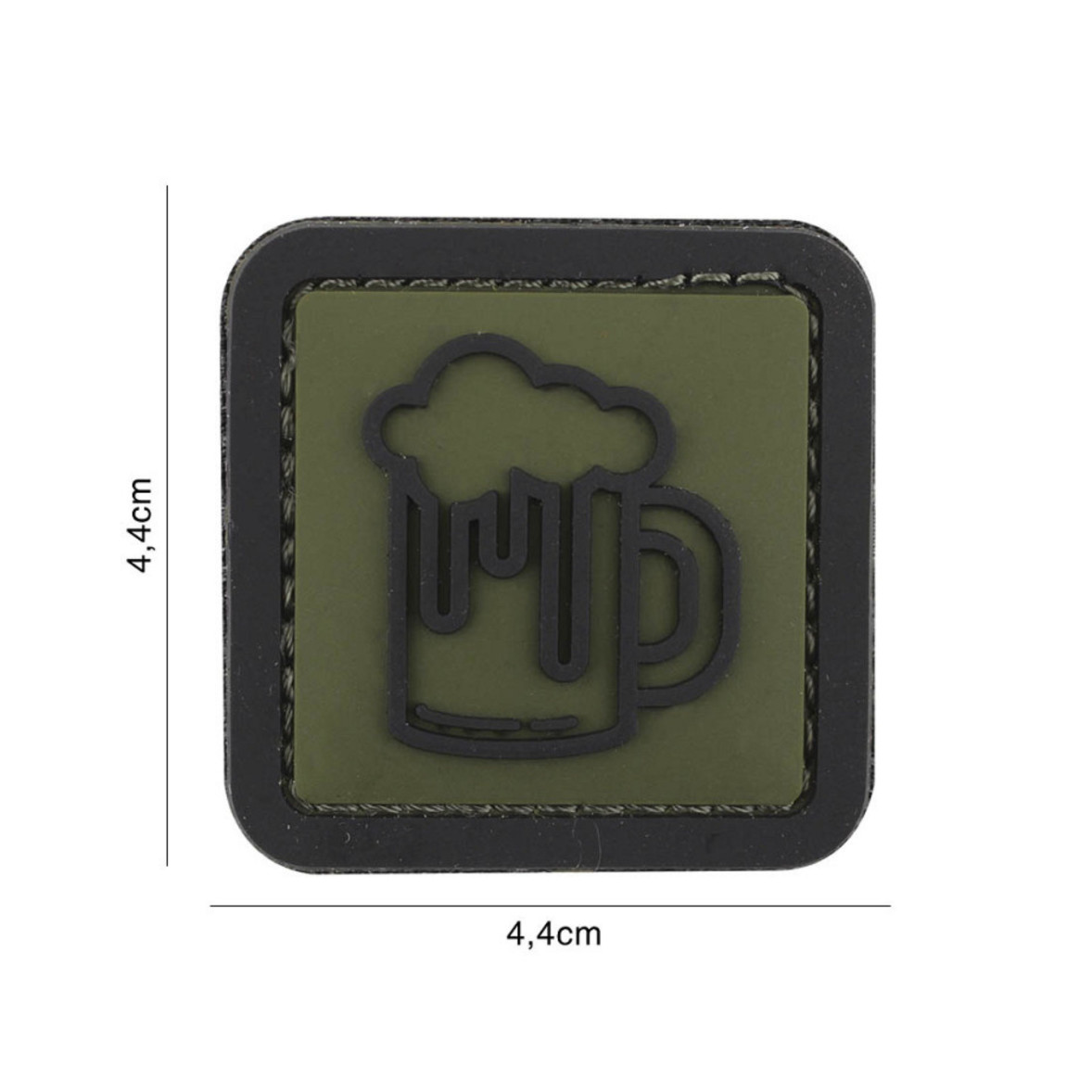 Patch 3D in PVC Birra verde - 101 Inc