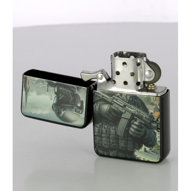 Briquet essence motif militaire urbain - Vetsecurite