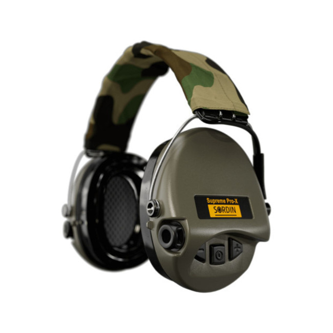 Auriculares de protección auditiva Suprême Pro-X LED verde oliva con ...