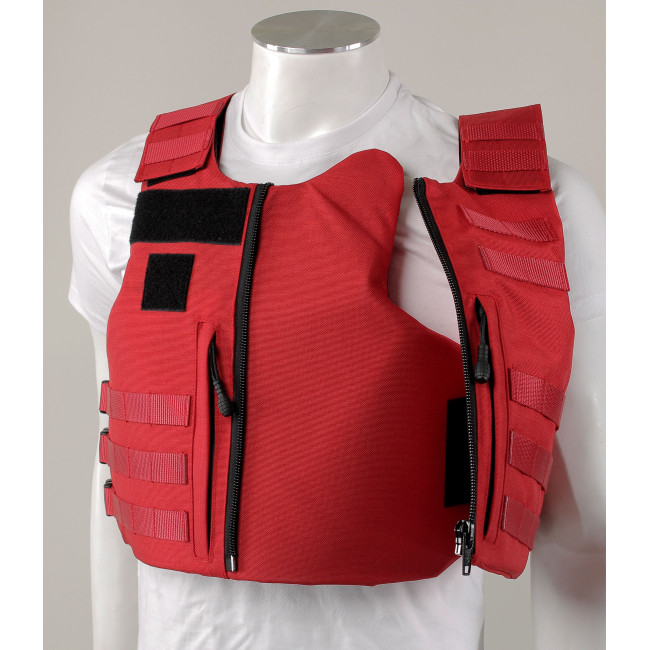 Full Tactical IIIA Security Red Bulletproof Vest - Le Protecteur