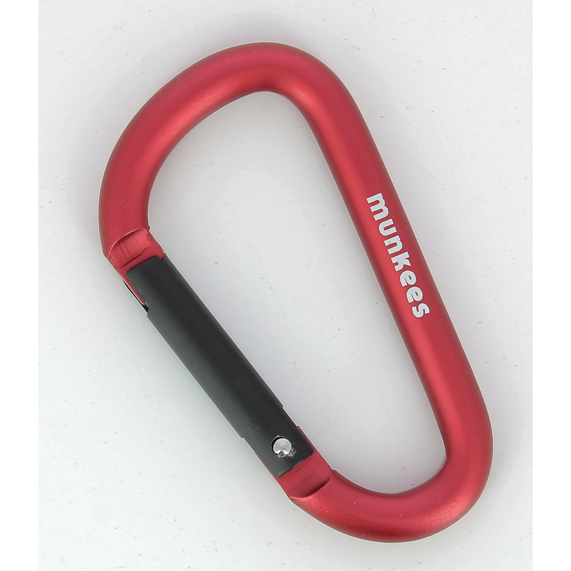 D-shaped Carabiner (8 x 80 mm) Red - Munkees