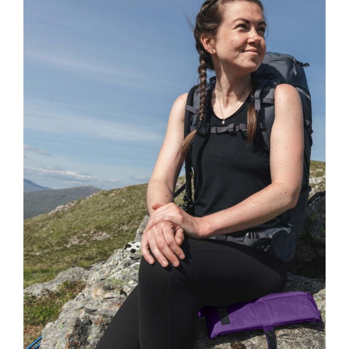 Foldable Seat Mat - Purple - Highlander