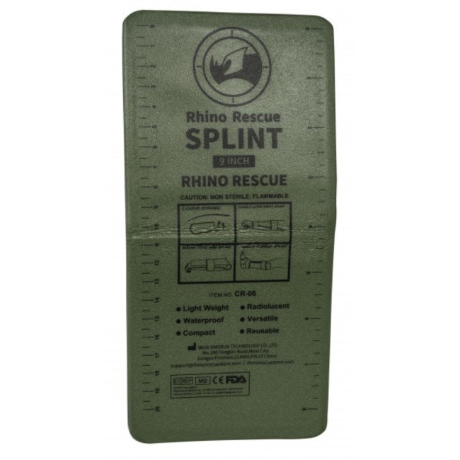 Attelle universelle Splint 9 pouces Olive - Rhino Rescue