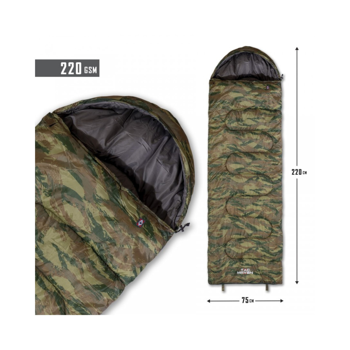 Sentinel Sleeping Bag 200gr - GR.Camo - Tac Maven