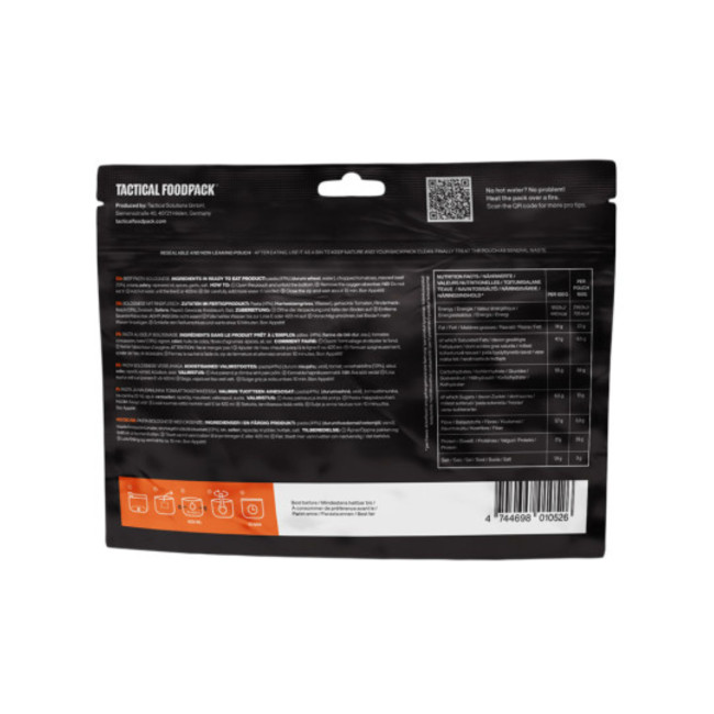 Maxi ration de survie - Pâtes à la bolognaise - Tactical Foodpack