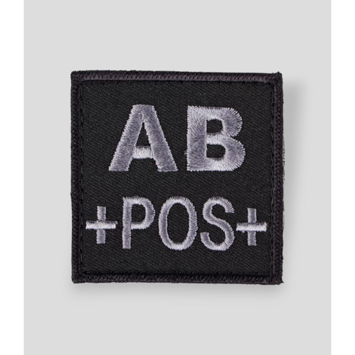 Blood type patch AB+ Black - Ares