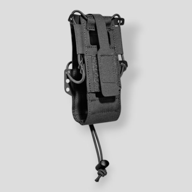 Funda para radio con solapa L - Negro - Tasmanian Tiger