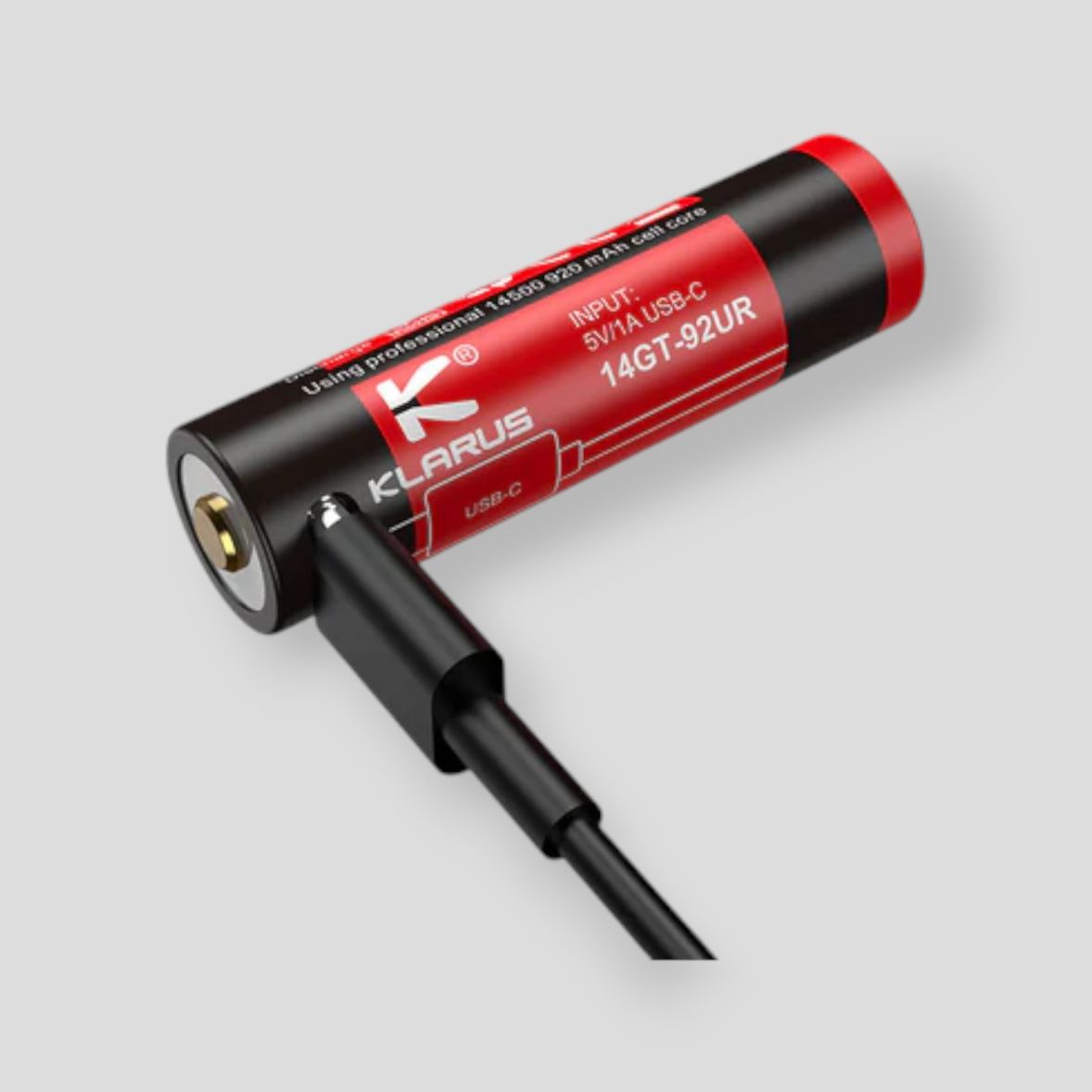 Batería recargable 14GT-92UR con puerto micro-USB (14 500 Li-on, 3,7V ...