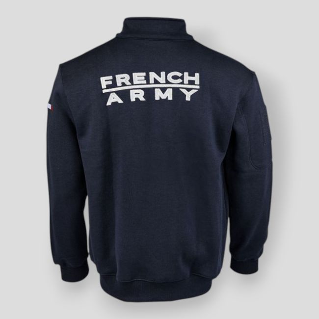 French Army Sweat Jacket - Navy Blue - Ares
