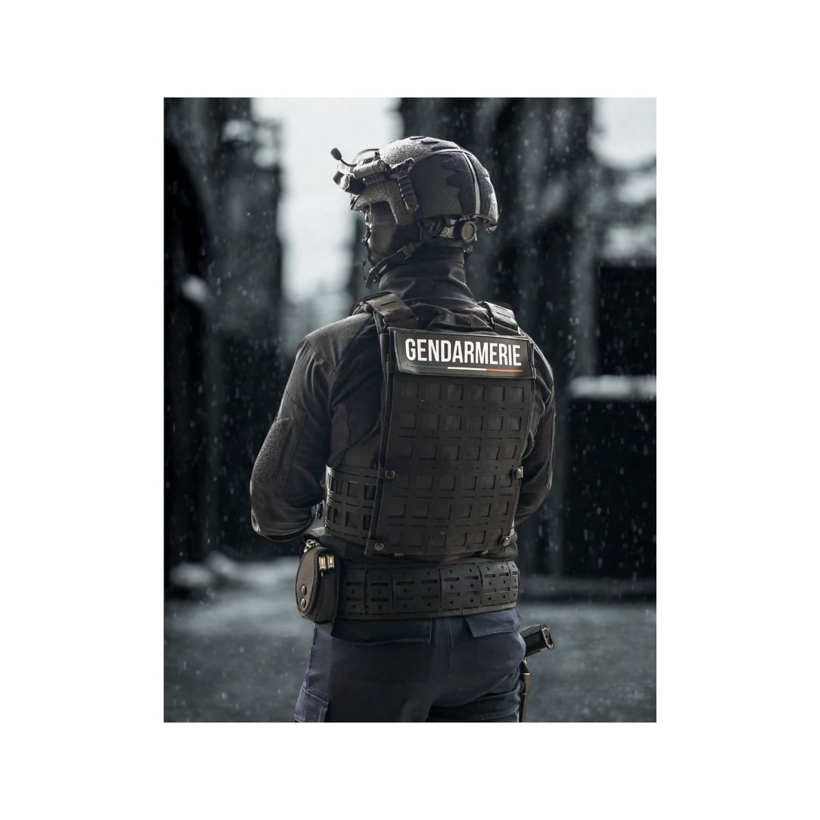 Bandeau Gomme GENDARMERIE Velcro 25 x 7cm - GK