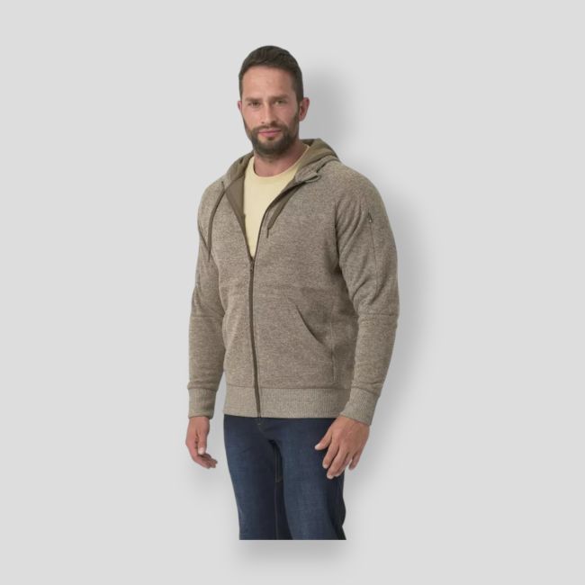 Covert Tactical Hoodie (Fullzip)® - Mélange Light Tan - Helikon