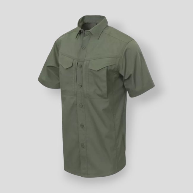 Defender Mk2 Shirt Short Sleeve® - Polycotton Ripstop - Olive Green ...