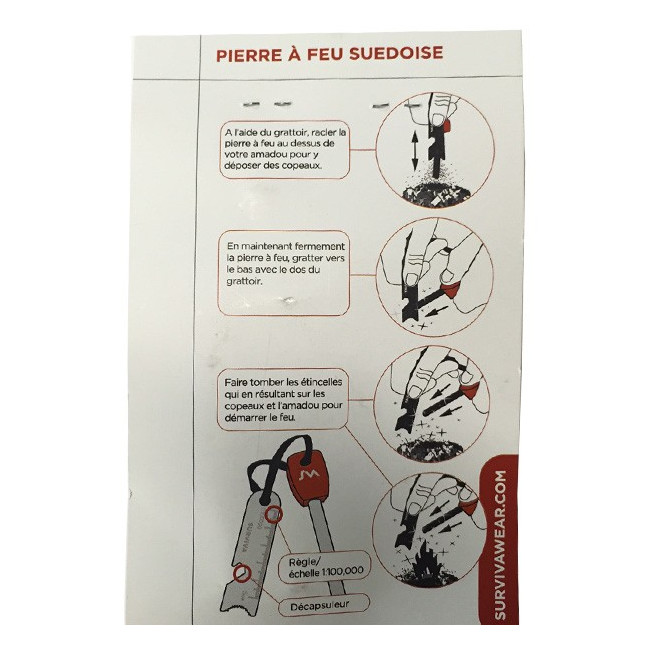 Spark Firesteel 5000 uses SURVIVA brand