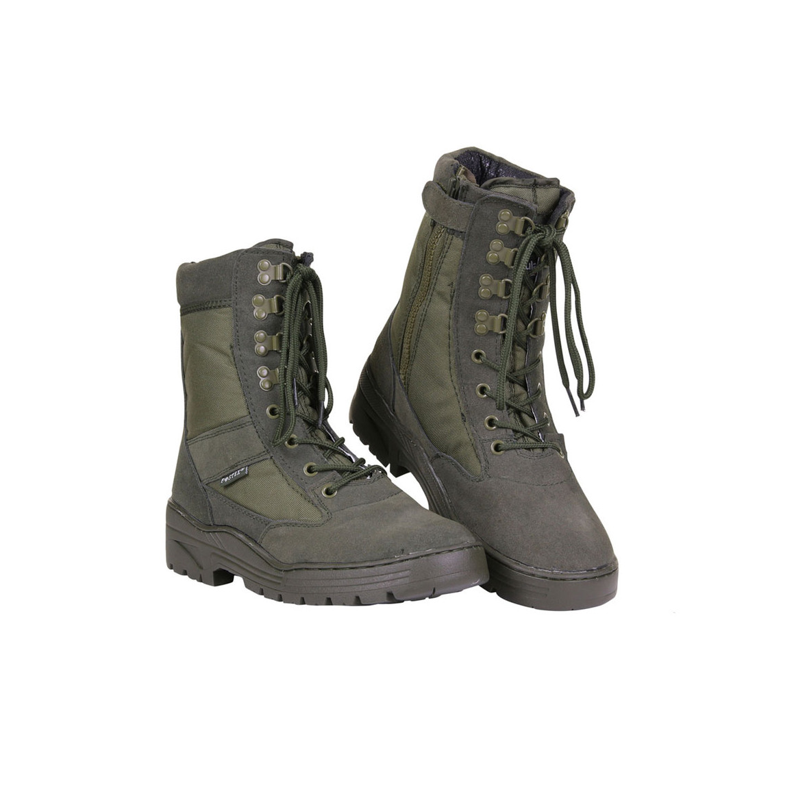 Scarponi 1 Zip Sniper Boots, verdi, del marchio Fostex