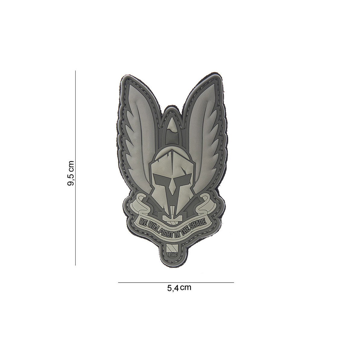 3D Spartan Gray PVC Patch - 101 Inc