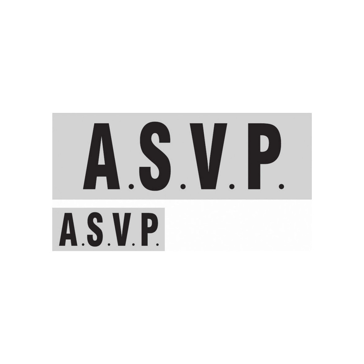 Lot de 2 Bandeaux ASVP noir de la marque TOE