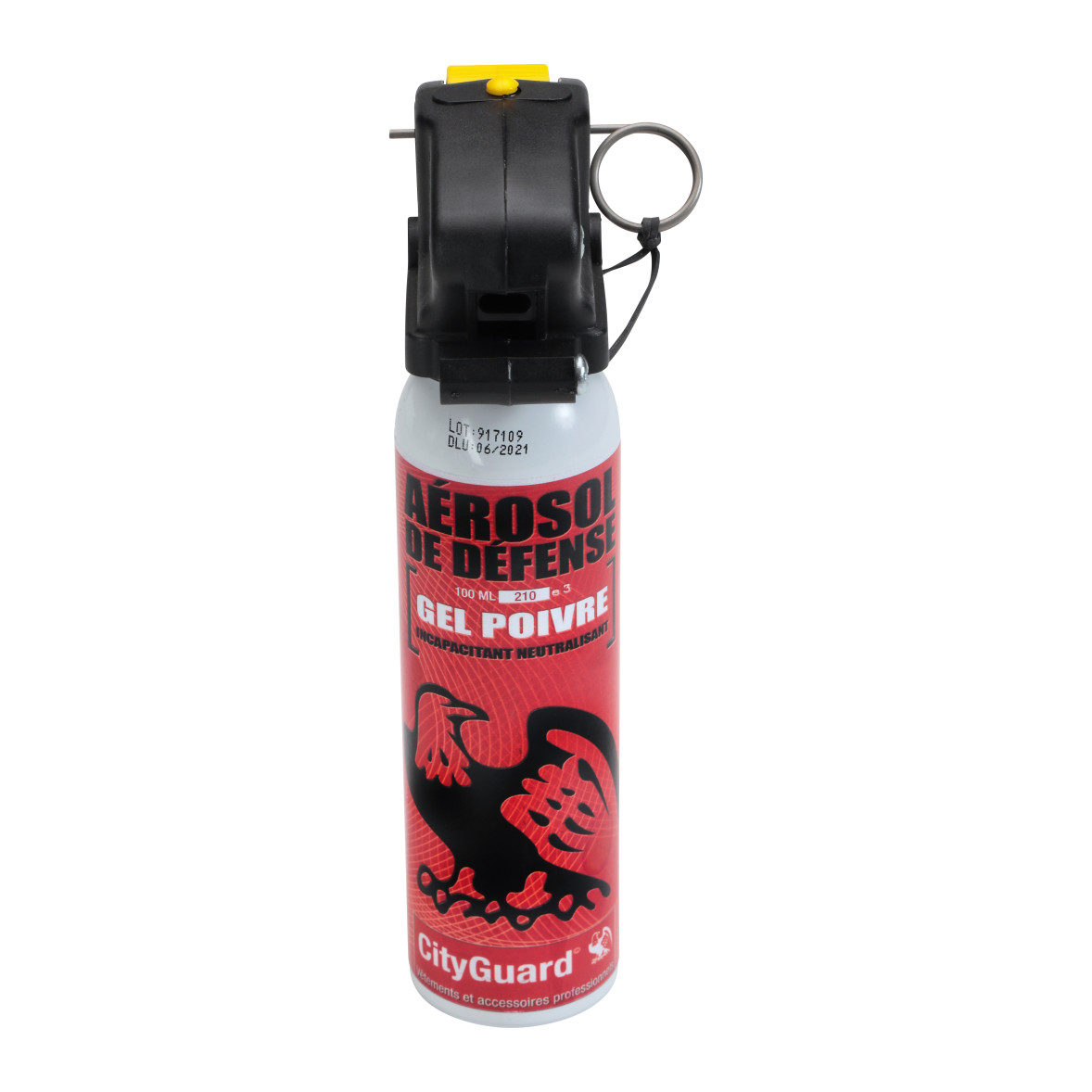 Spray de defensa de pimienta 100mL con mango - Cityguard