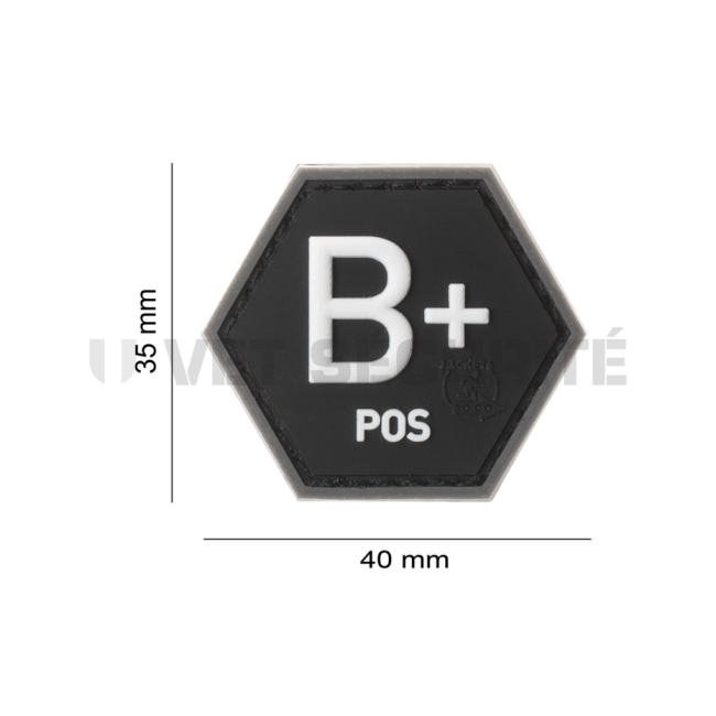 Blood Type B Positive Patch - Jacket To Go - Vetsecurite.com