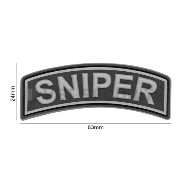 Sniper Tab Rubber Patch Black/Gray - JTG - Vetsecurite.com