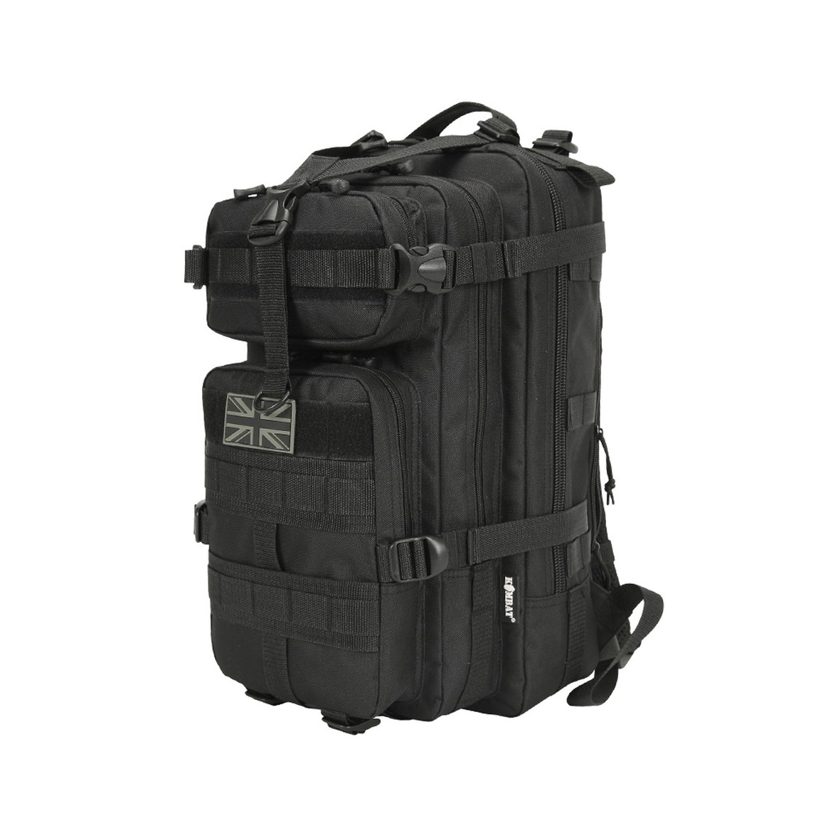 Black Stealth 25L Backpack - Kombat Tactical