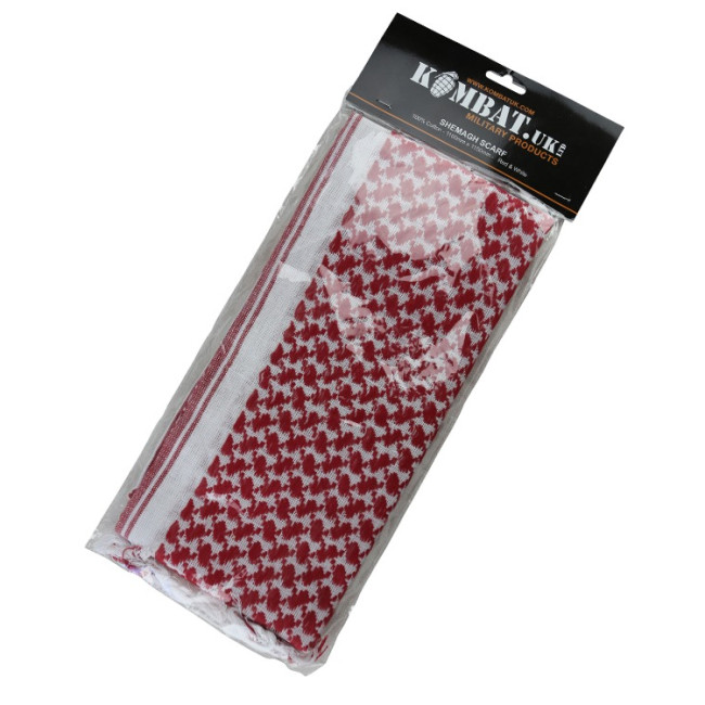 Shemagh Vermelho e Branco da marca Kombat Tactical | em STOCK