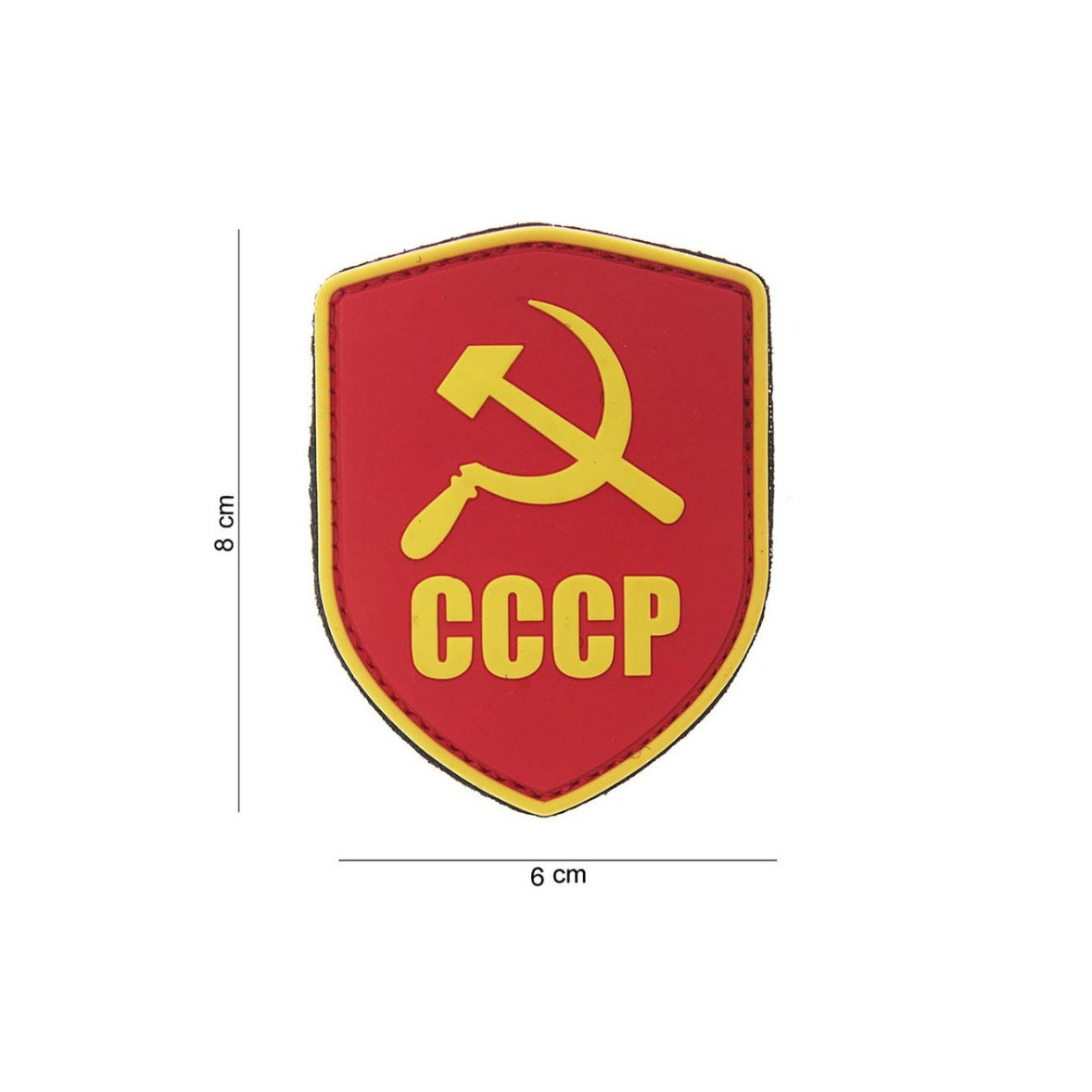 3D PVC Emblem CCCP Shield Red and Yellow - Fostex
