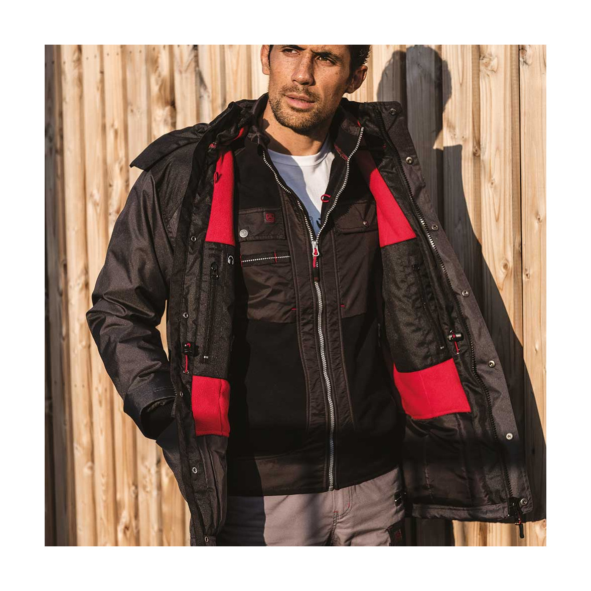 PARKA CHUCK GRIS CARBÓN / NEGRO - Lafont - vetsecurite.com