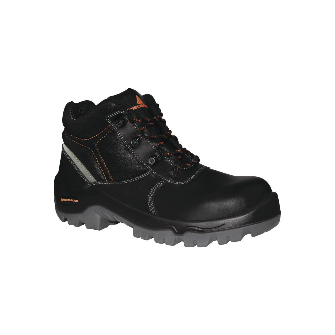 ZAPATOS DE TRABAJO ALTOS DE CUERO FLOR PIGMENTADO S3 SRC Negro - DELTA PLUS