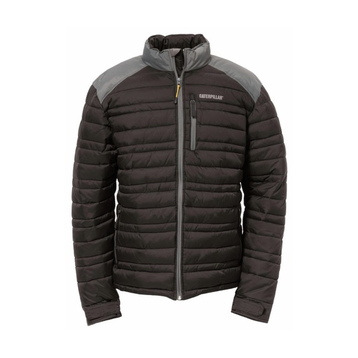 DEFENDER Black Quilted Work Jacket - Caterpillar