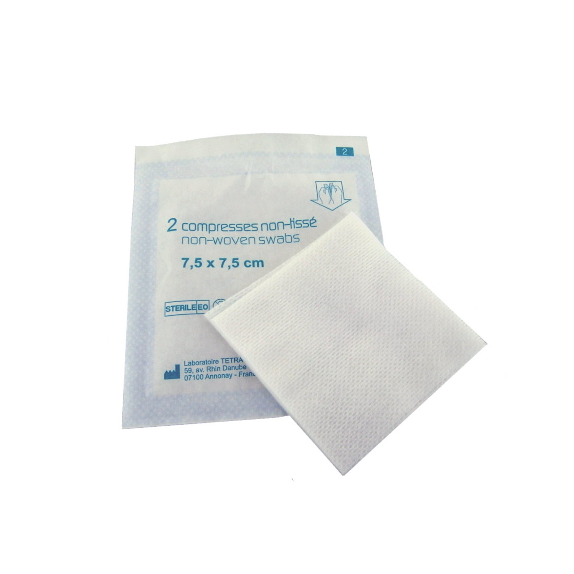 Paquete de 2 compresas no tejidas estériles - CirMédical