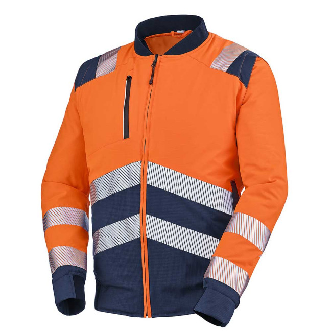 Lafont High Visibility Alpilles Teddy Jacket - Orange / Navy