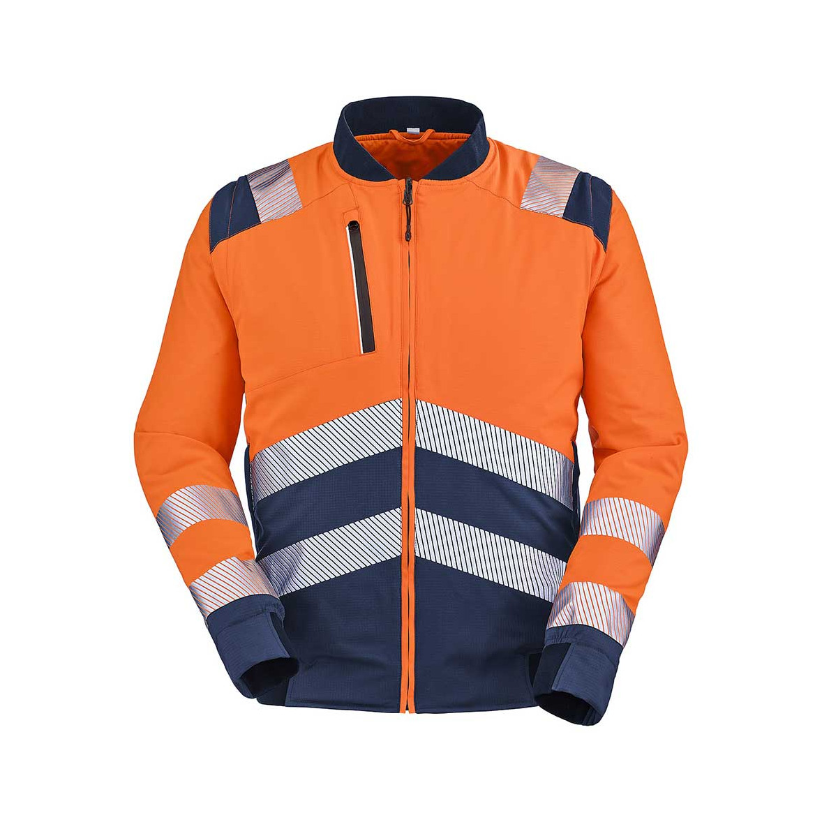 Lafont High Visibility Alpilles Teddy Jacket - Orange / Navy