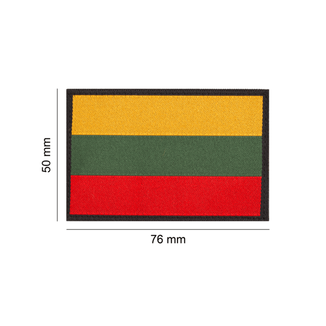 Patch tissé drapeau Lituanie velcro mâle hook - Clawgear