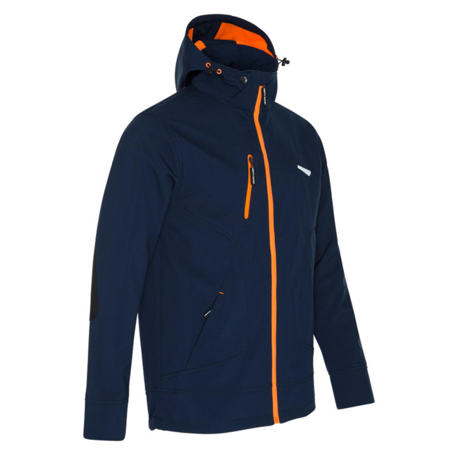 Casaco softshell Borel azul marinho e laranja fluorescente - Nine ...
