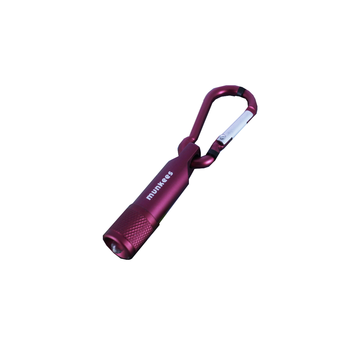 Red Carabiner with LED Flashlight - Munkees